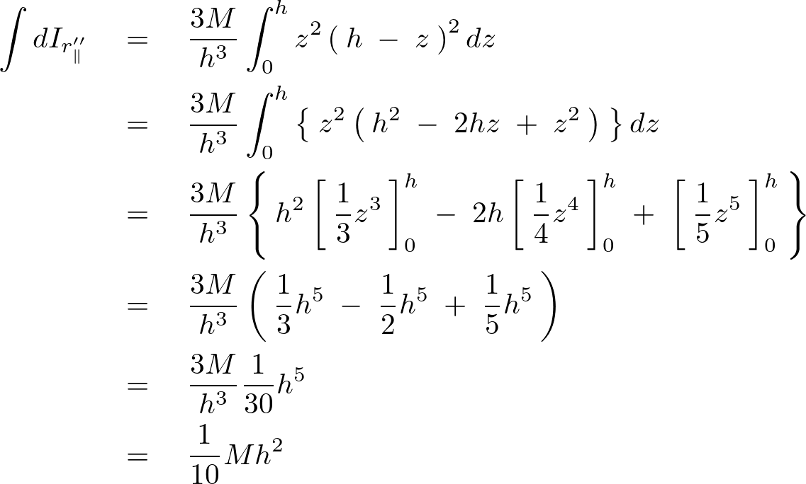 平行軸定理と慣性モーメント | Mathematical.jp